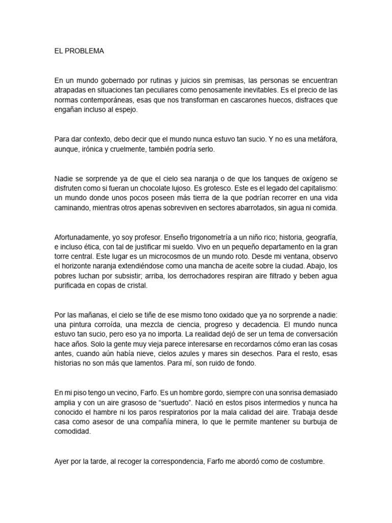 El Problema | PDF