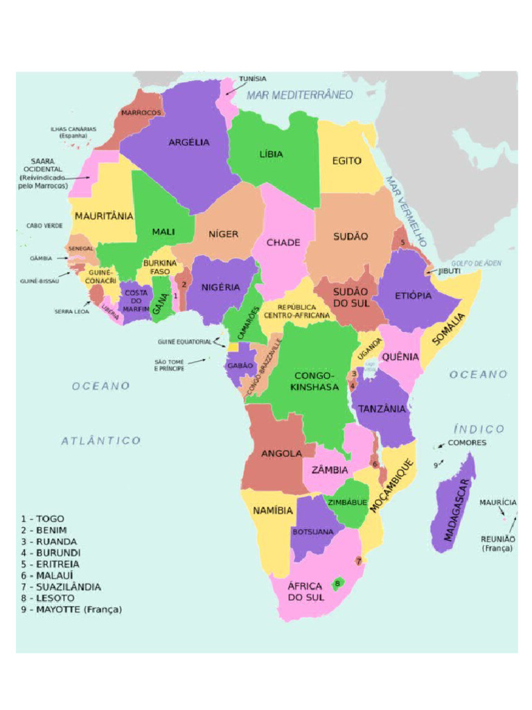 Mapa Politico de Africa | PDF