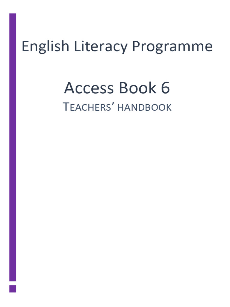 Access Book 6: Teachers' Handbook Guide | PDF | Second Language ...
