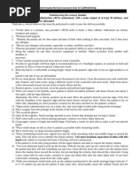 Bladder Training Protocol with Foley Catheter | PDF | Urinary ...