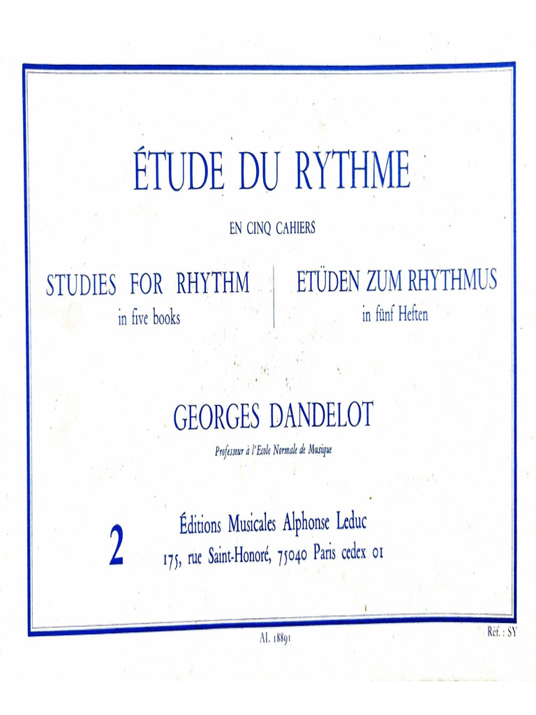Étude Rythme 2 - George Dandelot - Rotated | PDF