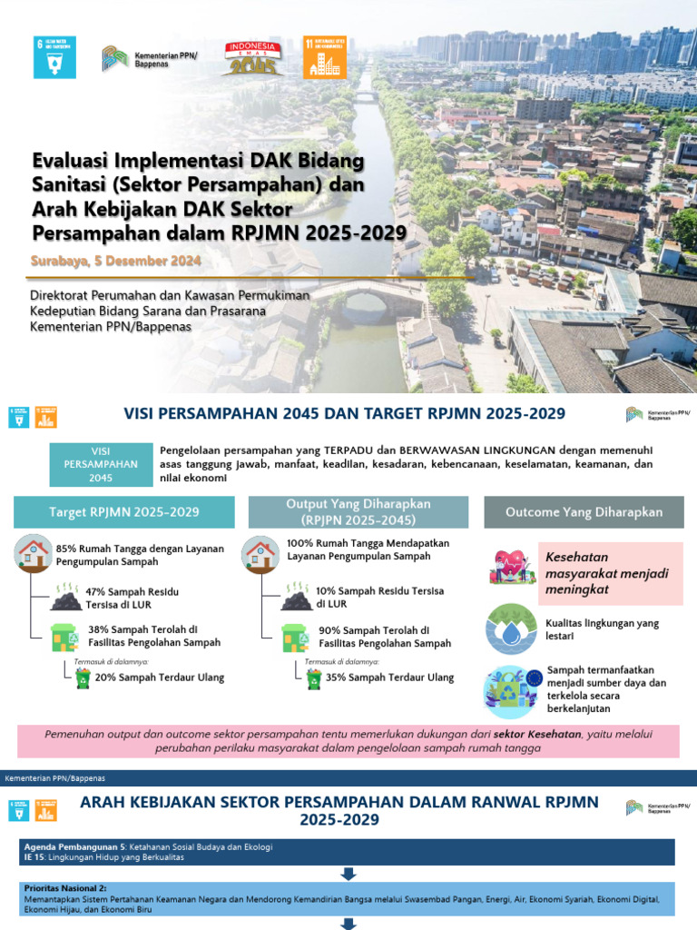 Kebijakan DAK Sektor Persampahan 2025-2029 | PDF