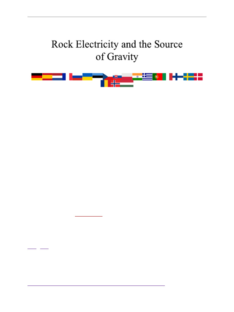 Waves Forest-Rock Electricity and the Source of Gravity | PDF | Outer ...