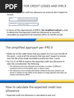 Ifrs 9 Example Lifetime ECL Trade Receivables Provision Matrix 01 | PDF