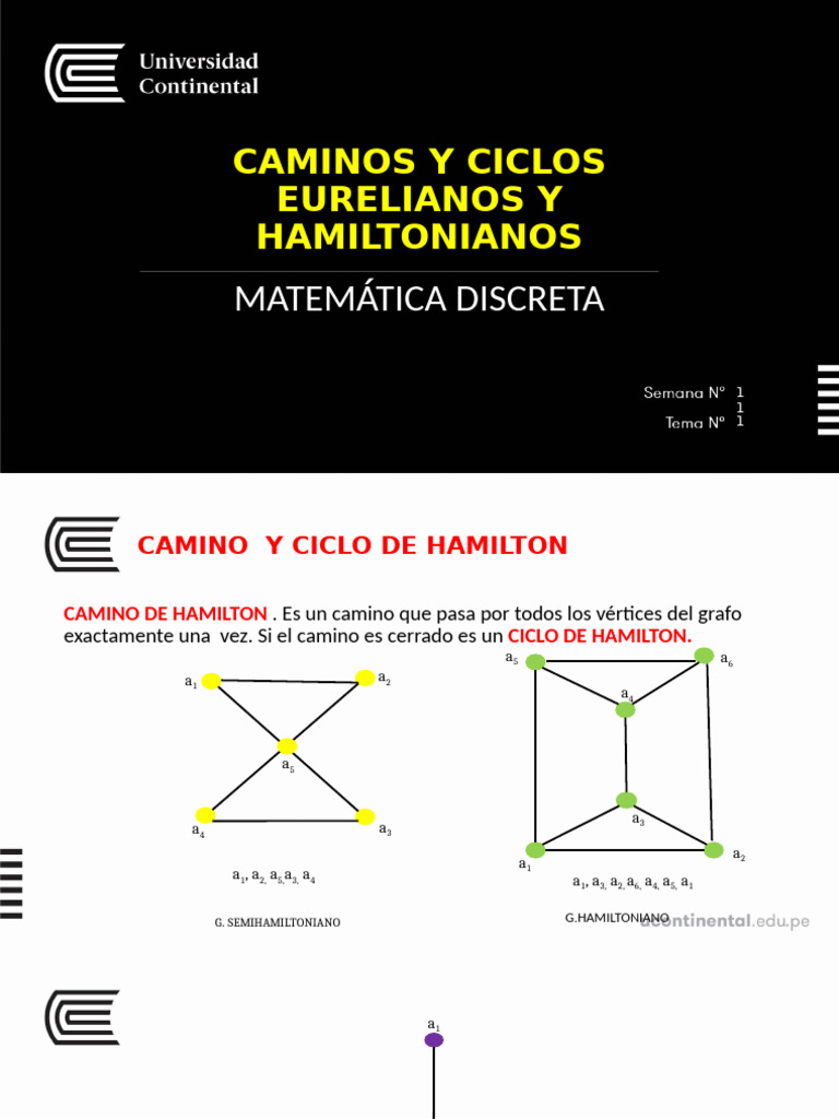 Caminos y Ciclos Hamiltonianos | PDF | Conceptos matemáticos ...