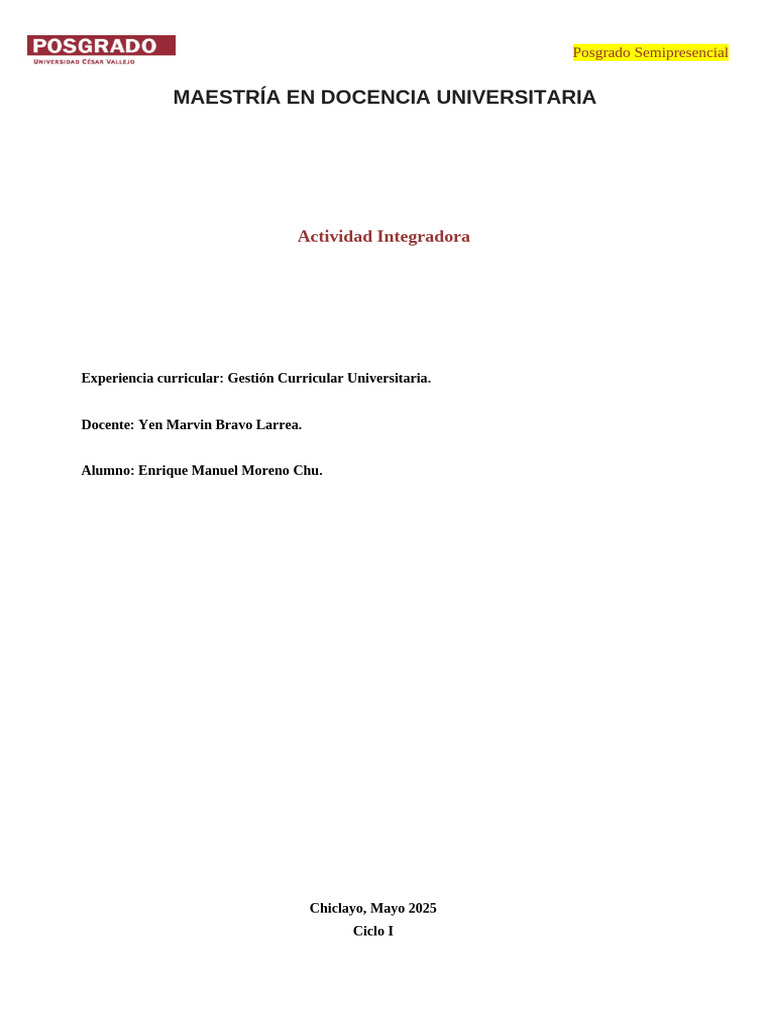 ACTIVIDAD INTEGRADORA - 2do Borrador | PDF | Sustentabilidad | Desarrollo sostenible