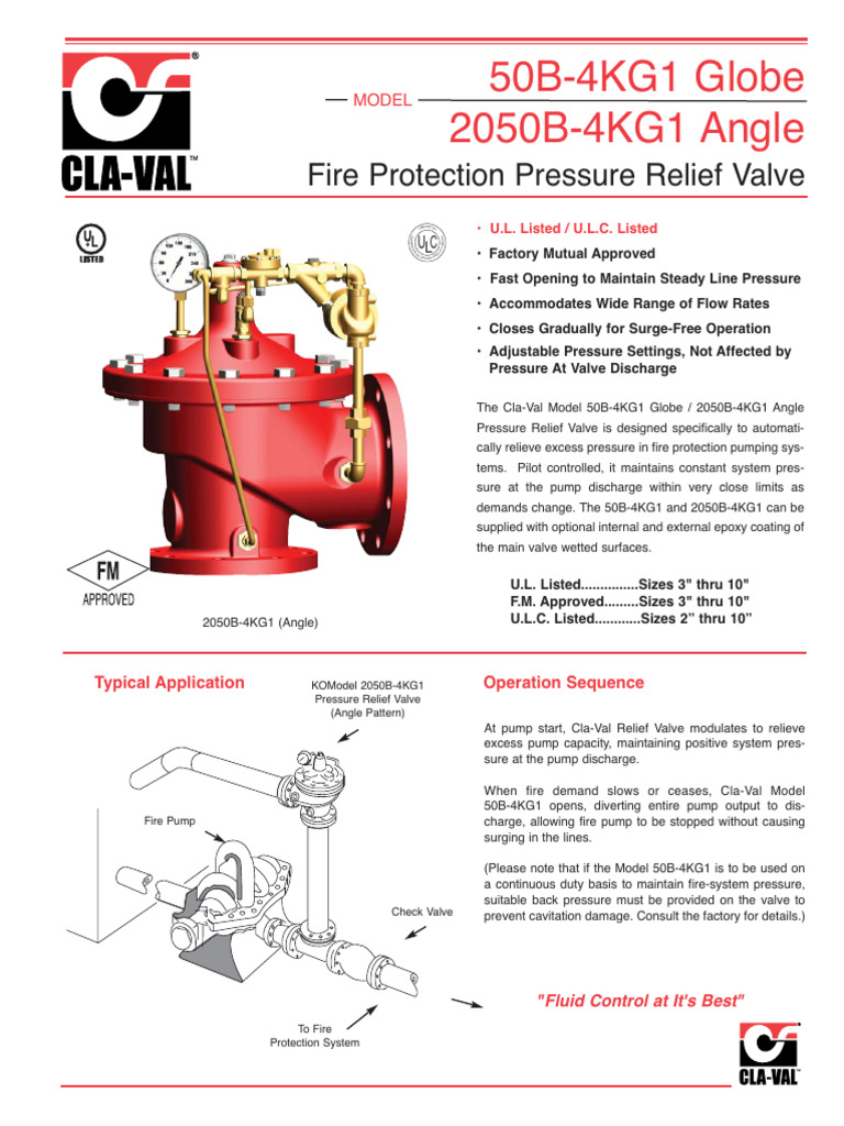 Cutsheet (Main Relief Valve) ClaVal Angle 6x6 150flanged - 72006535 ...