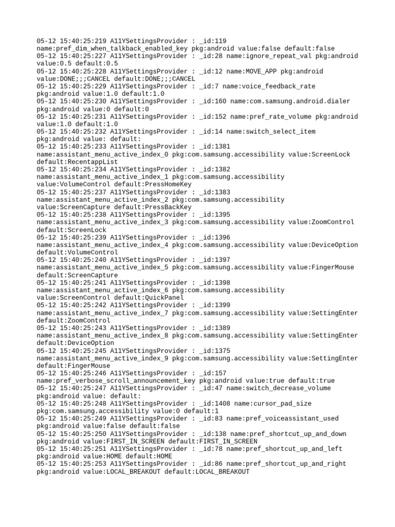 a11yProvider Log | PDF | Embedded Linux | Consumer Electronics