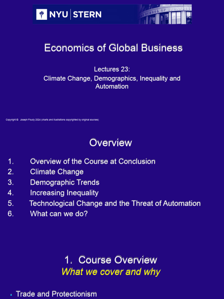EGB Summer Finance Lecture 4 Global Issues | PDF | Economic Inequality | Discrimination & Race ...