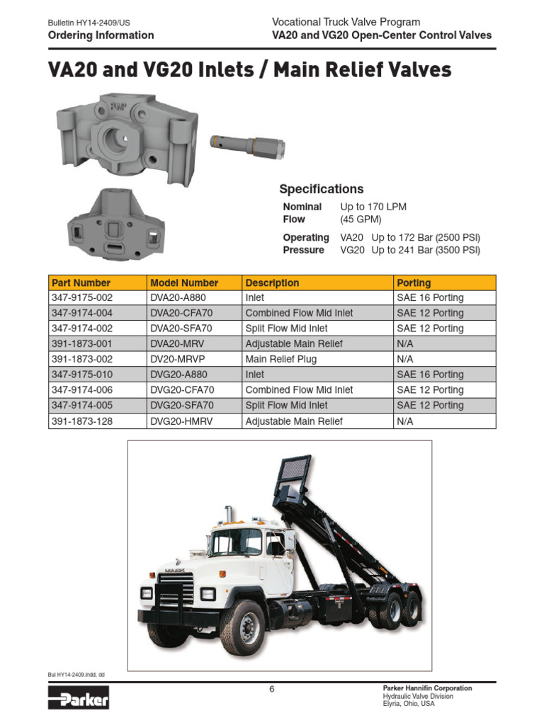 Manual de Partes Mandos VA20 - VA35 | PDF | Valve | Plumbing