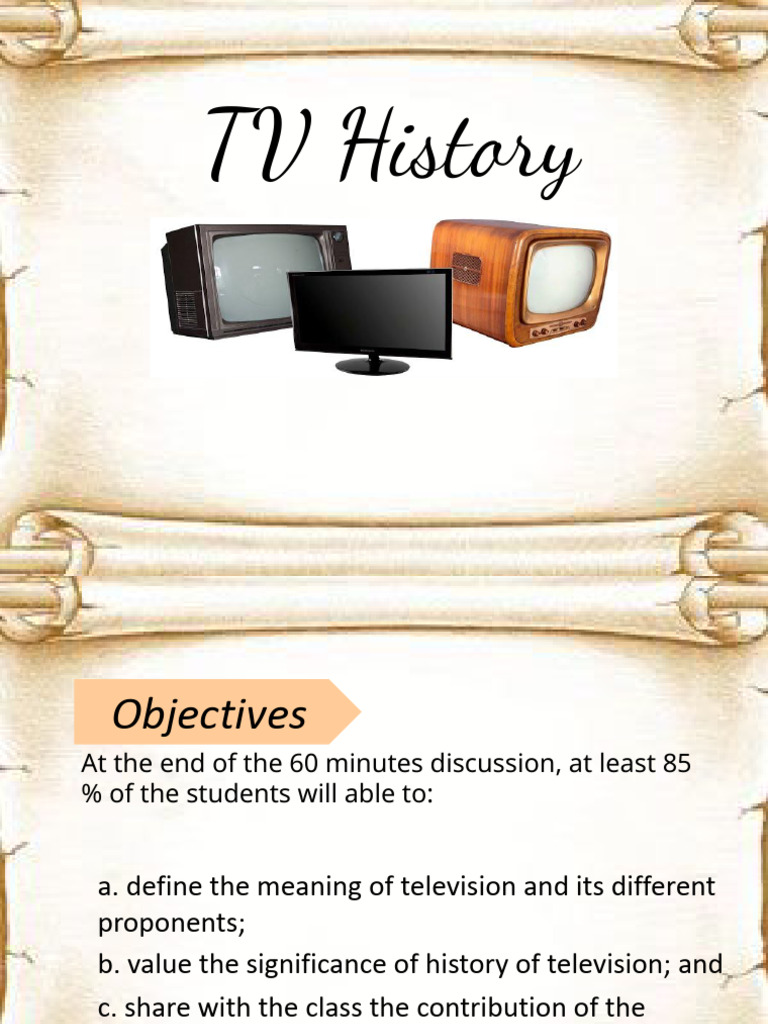 History and Evolution of Television | PDF | Television | Electronics