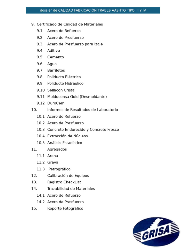 Indice Trabes Tipo 3 y 4 | PDF