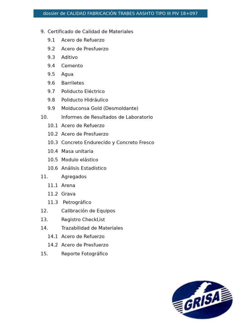 Indice Trabes Tipo 3 Entronque | PDF