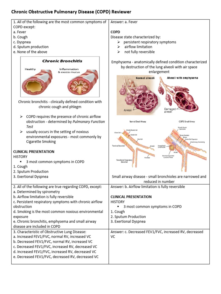Chronic Obstructive Pulmonary Disease | PDF | Chronic Obstructive Pulmonary Disease ...