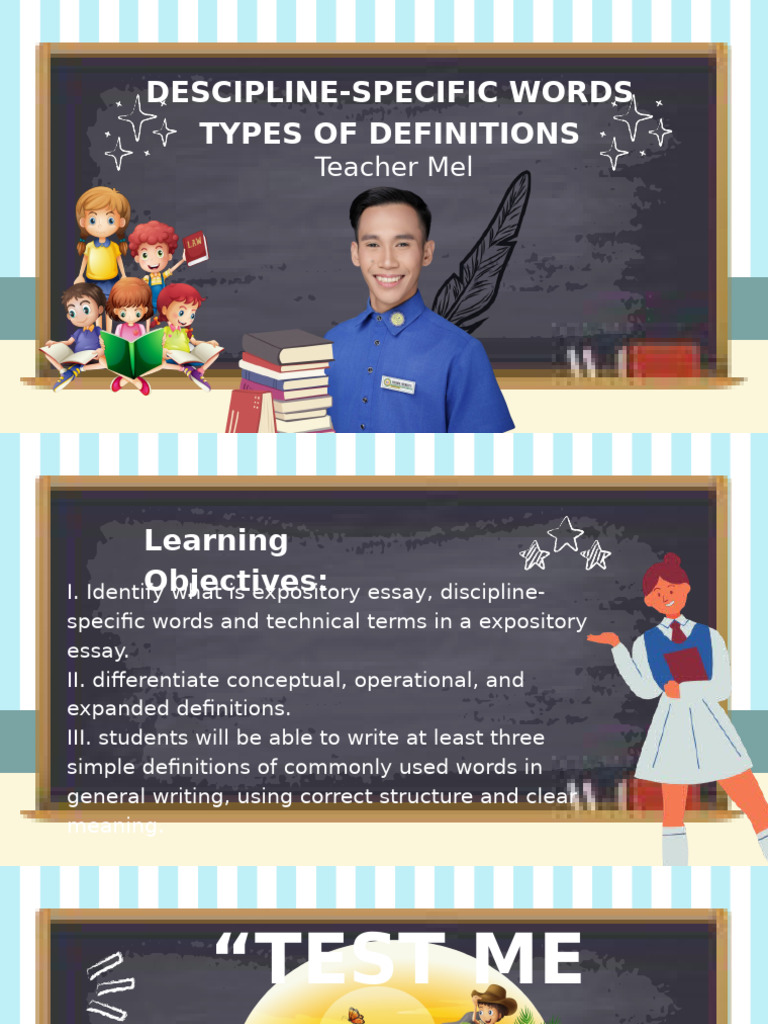 DEscipline Specific Words Types of Definitions | PDF | Volcano | Types ...