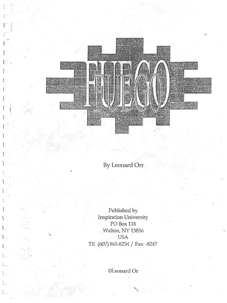 Fuego, Leonard Orr | PDF