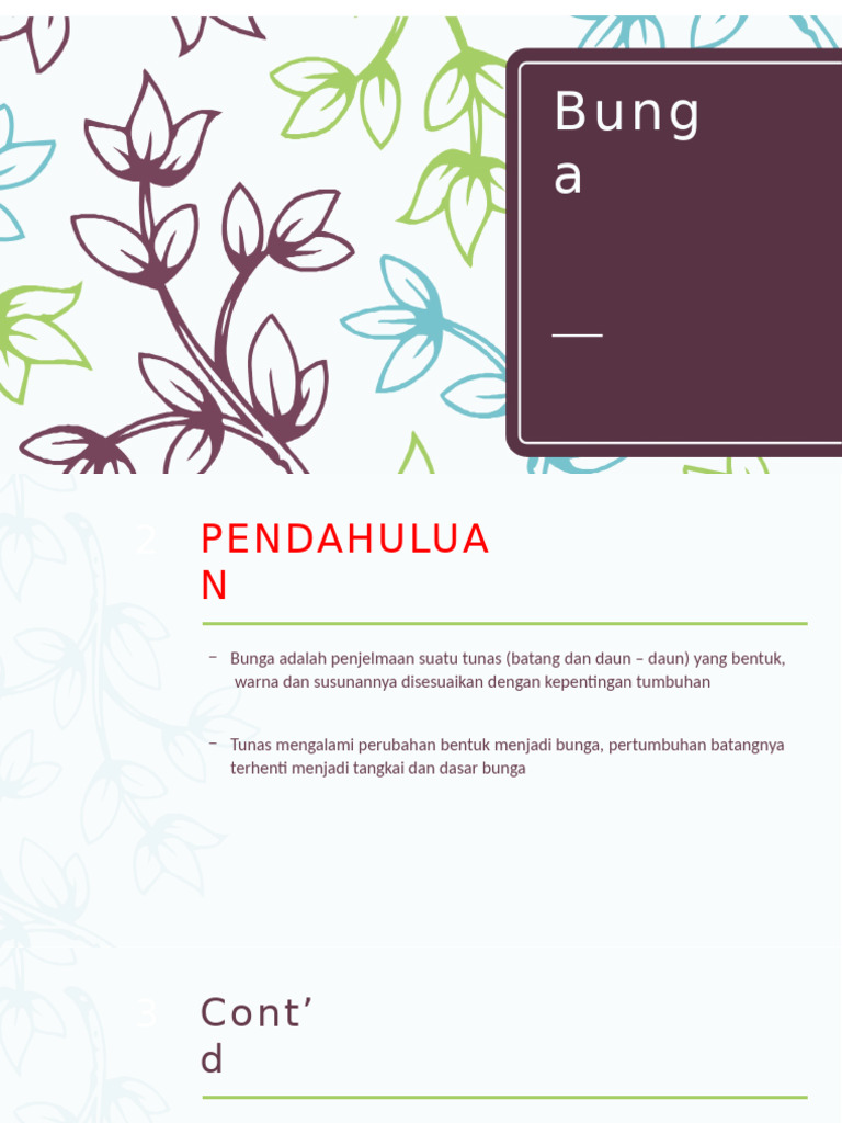 Morfologi Bunga | PDF