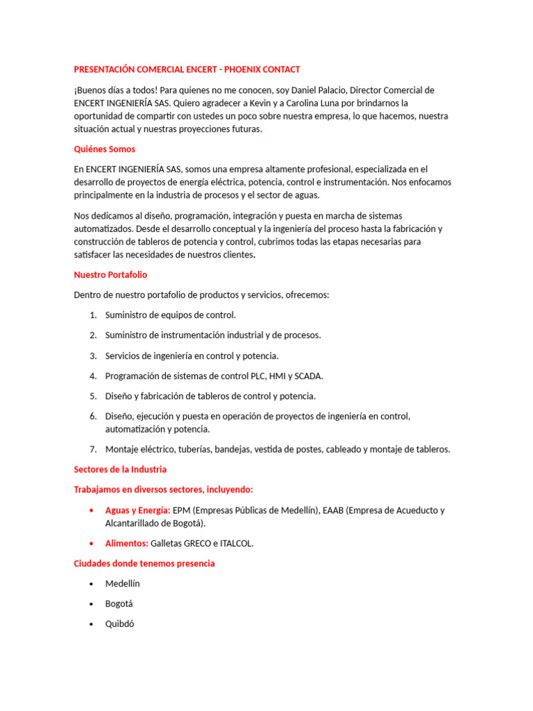 Presentacion Daniel Encert - Phoenix | PDF | Relé | Transformador