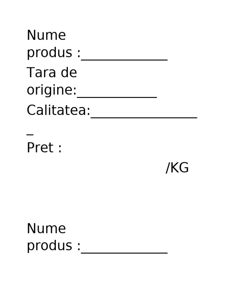 Etichete Legume | PDF