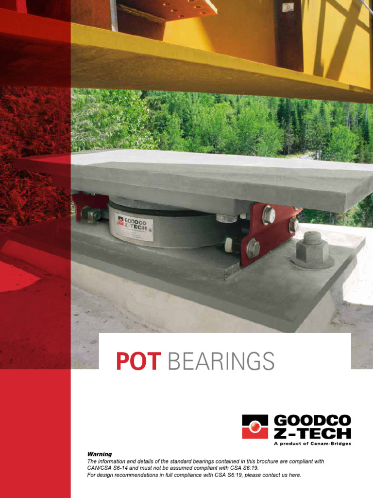 Goodco Z-Tech Pot Bearings Overview | PDF | Bearing (Mechanical) | Piston