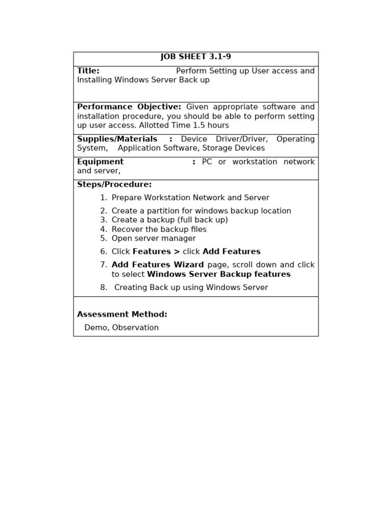 JOB SHEET 3 | PDF