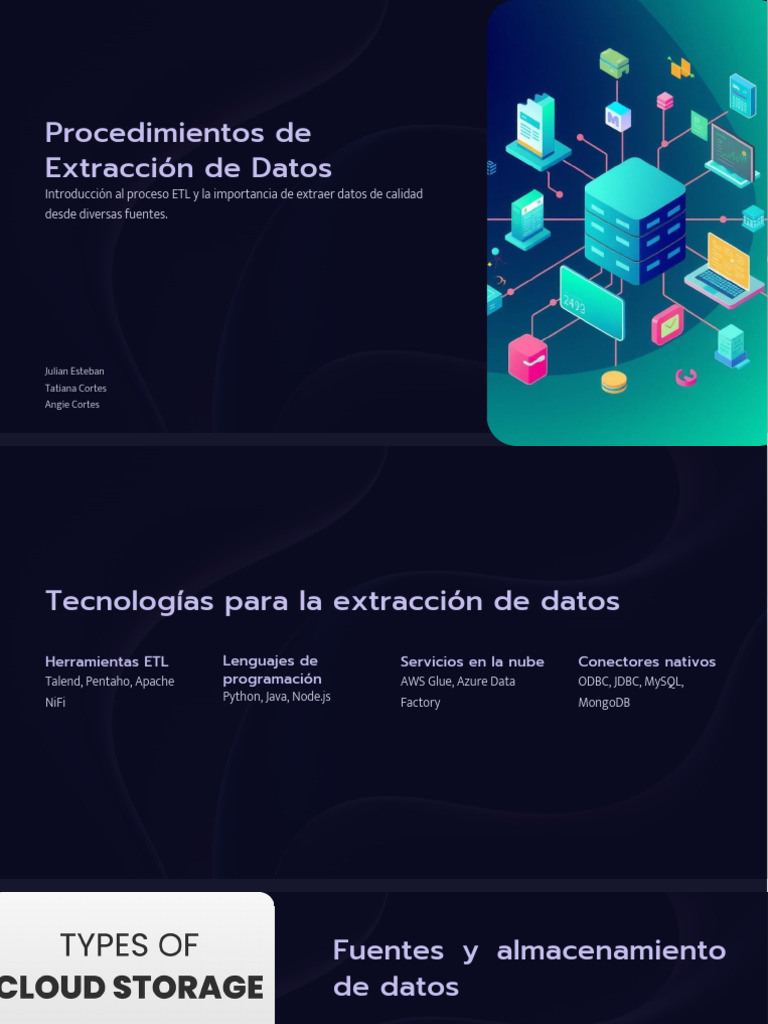 Procedimientos de Extraccion de Datos | PDF