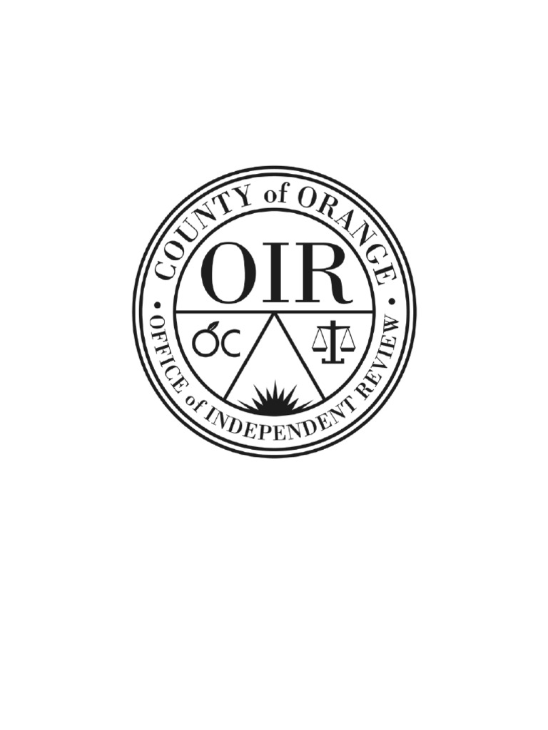 OIR UOF Policies and Practices Investigation Report (OCSD) | PDF ...