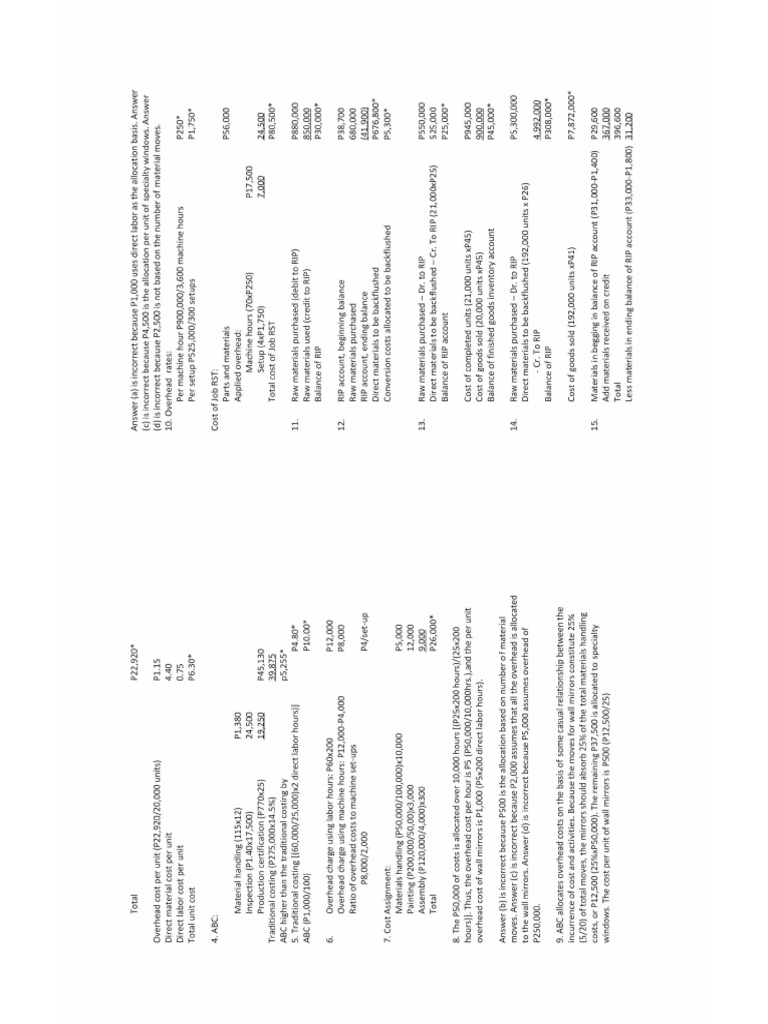 backflush costing2 | PDF