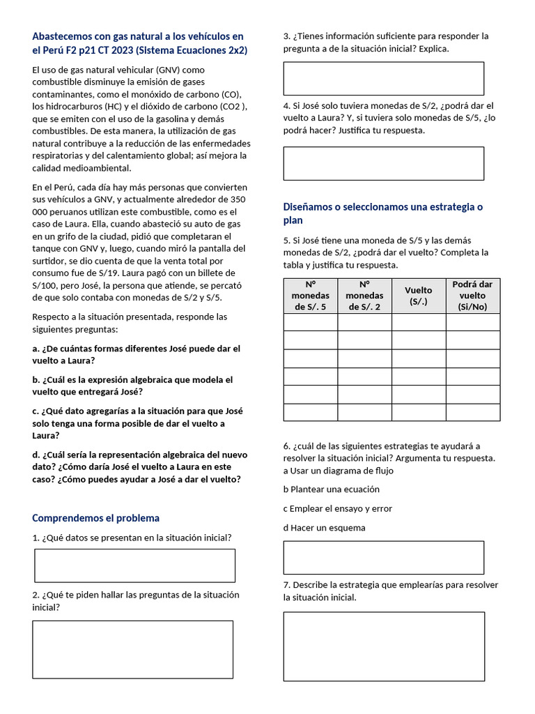 Abastecemos Con Gas Natural A Los Vehículos en El Perú F2 p21 CT 2025 Sist Ec 2x2 | PDF ...