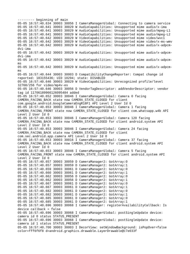 Log Cat 1746439060478 | PDF | System Software | Computing