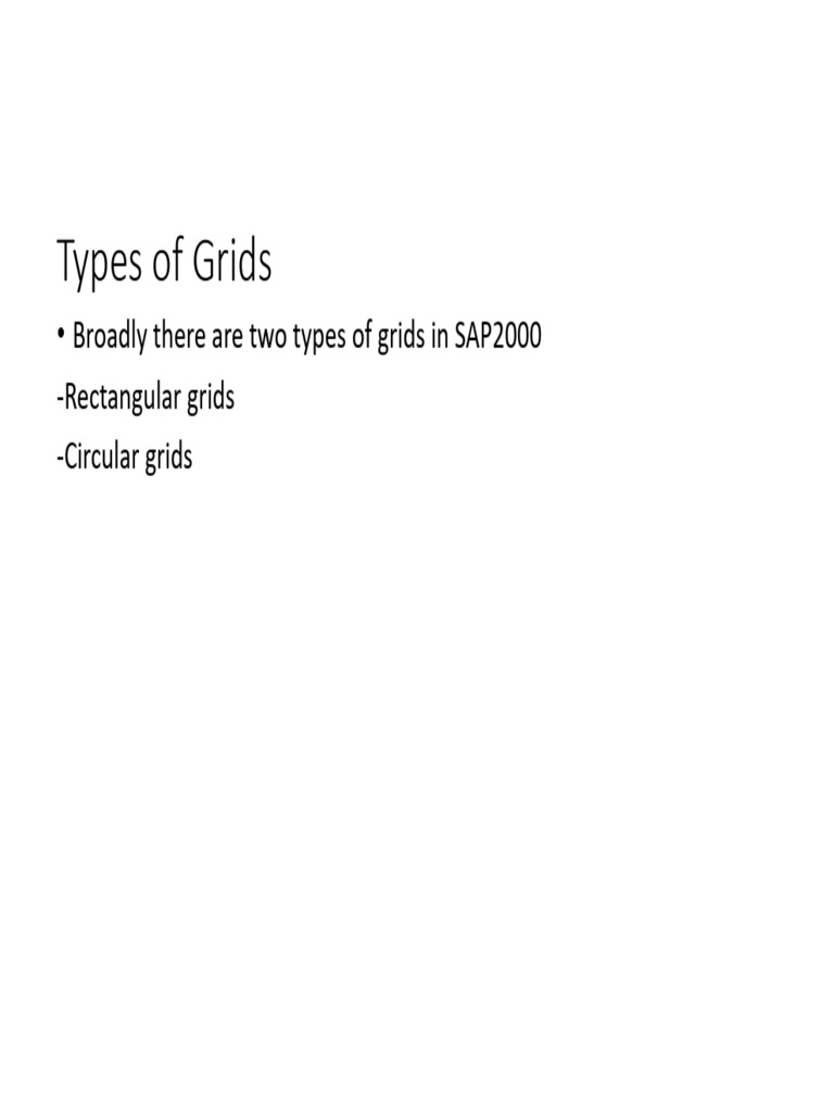 004 Rectanglar Grids in SAP2000 | PDF