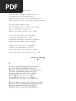 Rudyard Kipling - IF | PDF