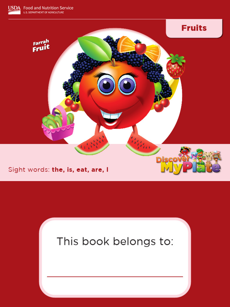 Dmp-Er-Fruits Discover My Plate Fruits Sightwords | PDF