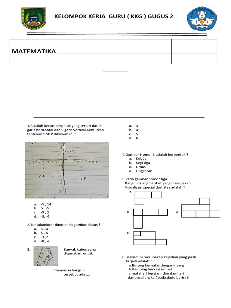 Soal MTK Uas 2025 | PDF