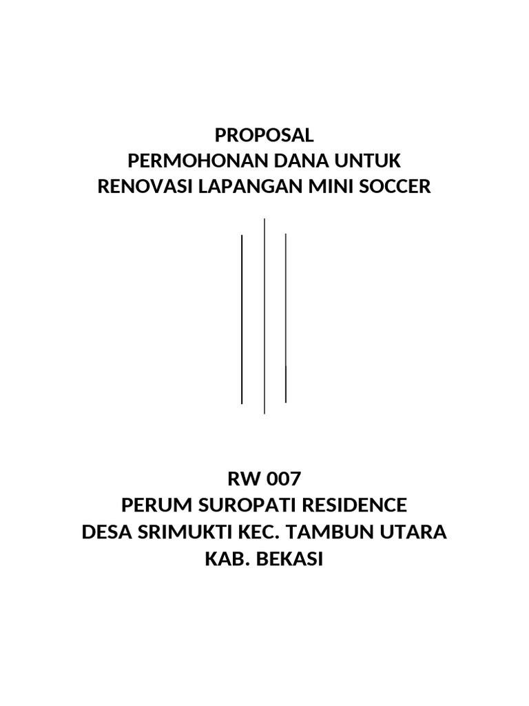 755746838-Proposal-Renovasi-Lapangan-Mini-Soccer.docx contoh | PDF