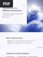 Medical Terminology Definitions List | PDF | Health Sciences | Health Care