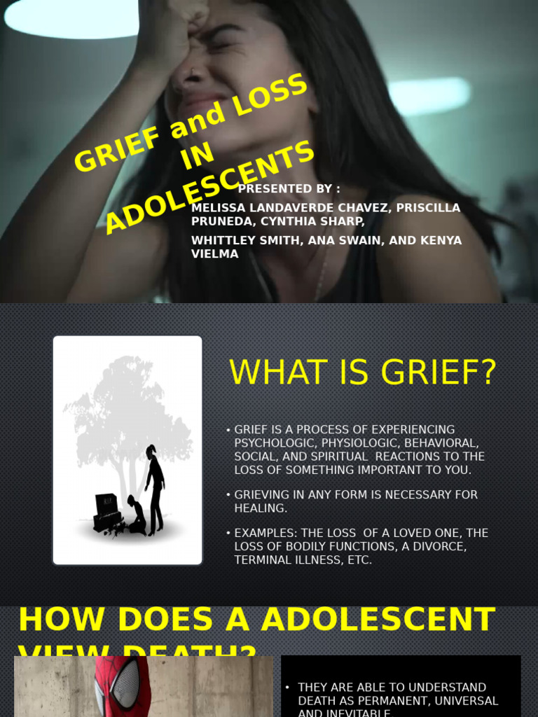 Grief and Loss Presentation | PDF | Grief | Adolescence
