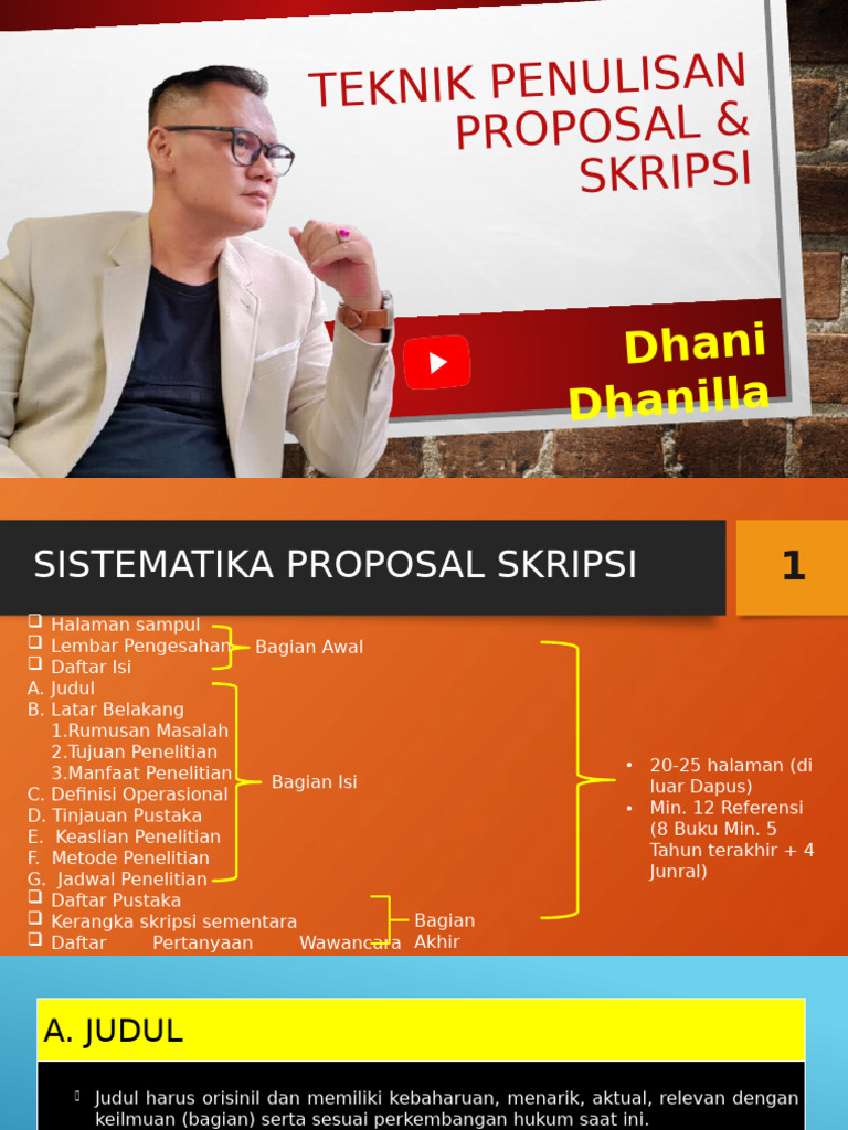 Teknik Penulisan Proposal & Skripsi-Metopel | PDF