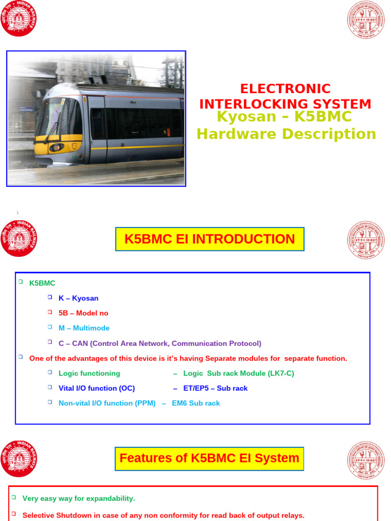 Kyosan K5BMC Electronic Interlocking System | PDF | Power Supply ...