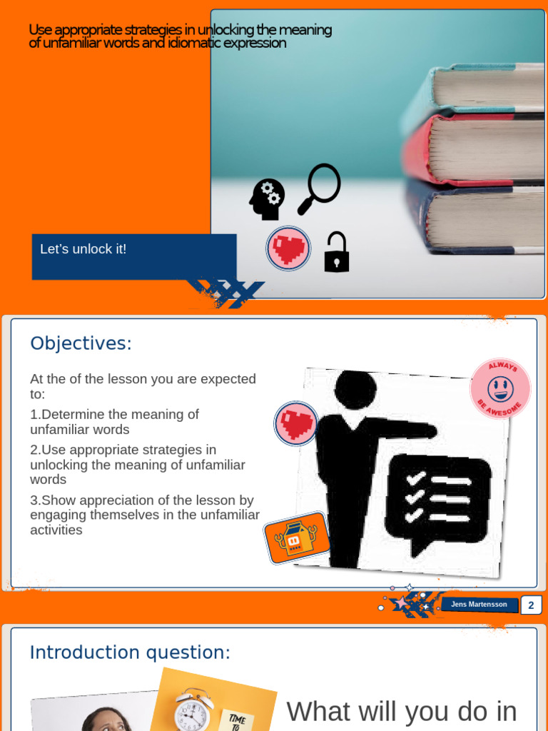 Use Appropriate Strategies in Unlocking the Meaning Of | PDF | Vocabulary