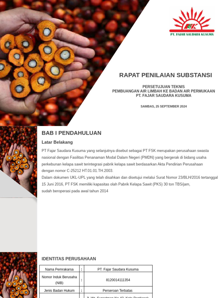 Rapat Sidang Pertek Ipal PT FSK | PDF