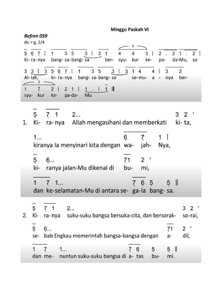 Teks mazmur pelatihan | PDF