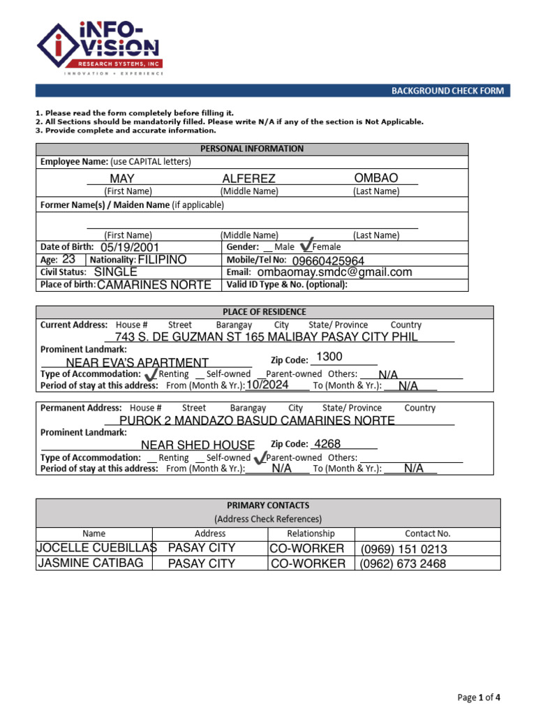 BGC Form LOA Template Conduent | PDF | Background Check | Business