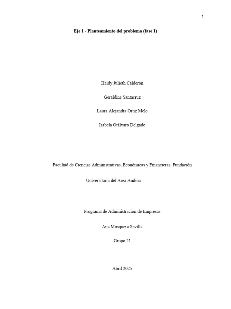 EJE 1 - Planteamiento Del Problema (Fase 1) | PDF | Residuos | Sustentabilidad