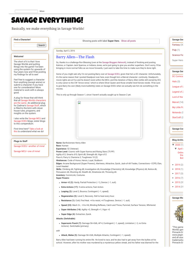 Savage Everything!: Super Hero | PDF | Superman