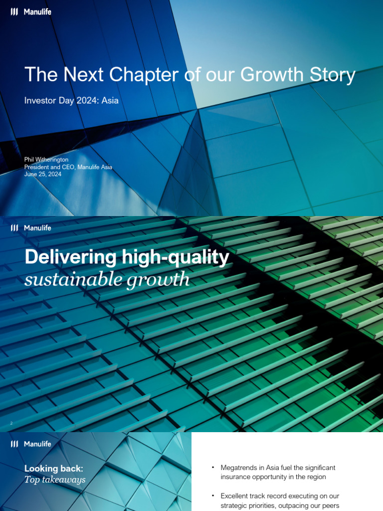 Manulife 2024 Investor Day 04 MFC - ID2024 - ASIA | PDF | Insurance ...