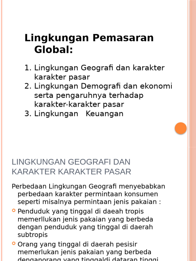 2 - Lingkungan Demografi, Geografi Dan Ekonomi | PDF