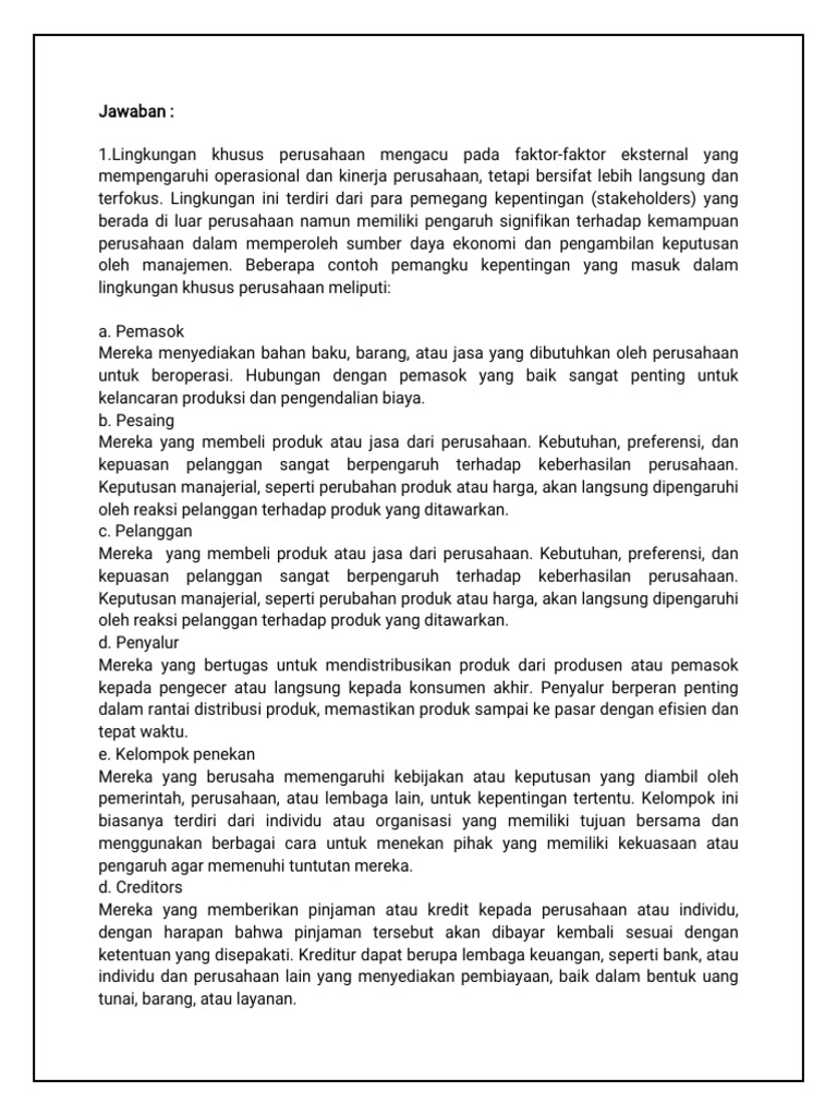 Tugas Tutorian 3 Pengantar Bisnis Nanda Tama Habibi | PDF