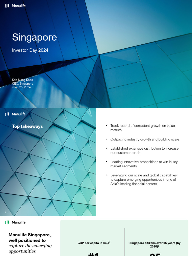 Manulife 2024 Investor Day 06 MFC - ID2024 - SG | PDF | International ...