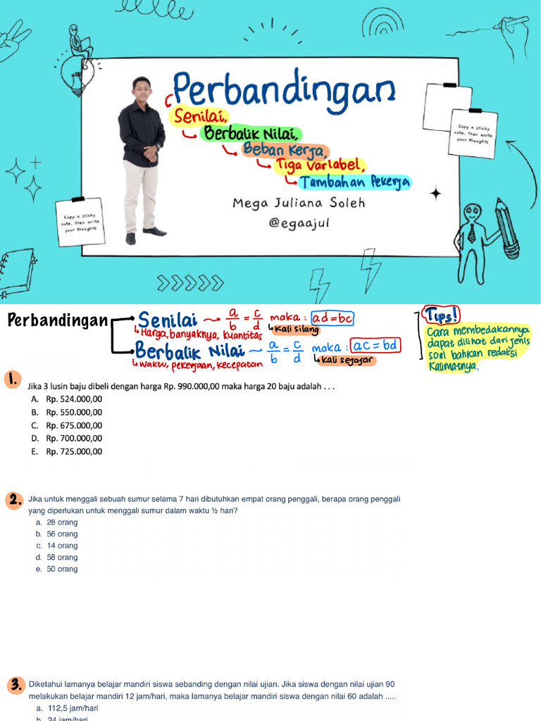 Perbandingan Waktu Tiga Variabel Pekerjaan | PDF
